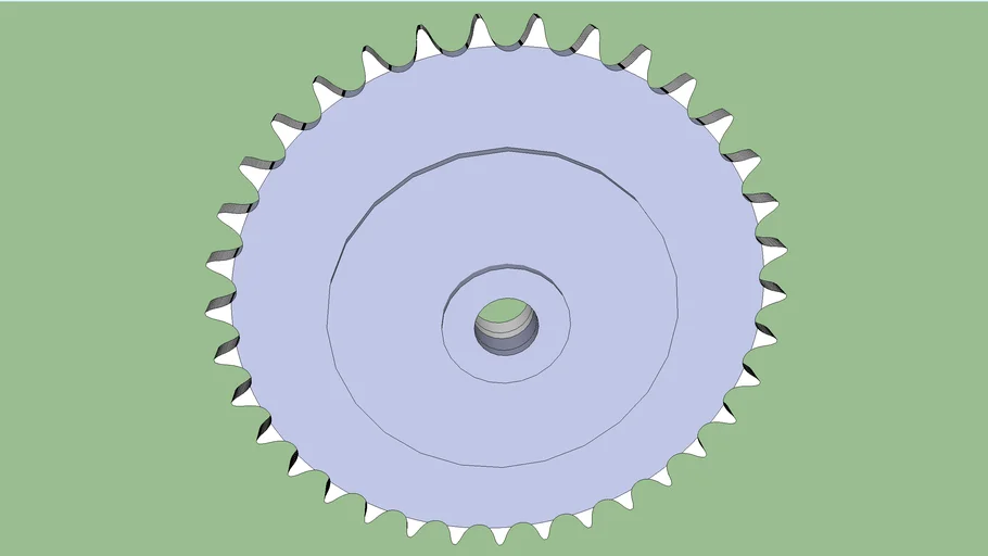 35 tooth chain sprocket | 3D Warehouse