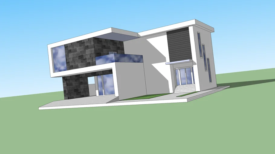 Google Sketchup Amazing House Sketchup Modern House