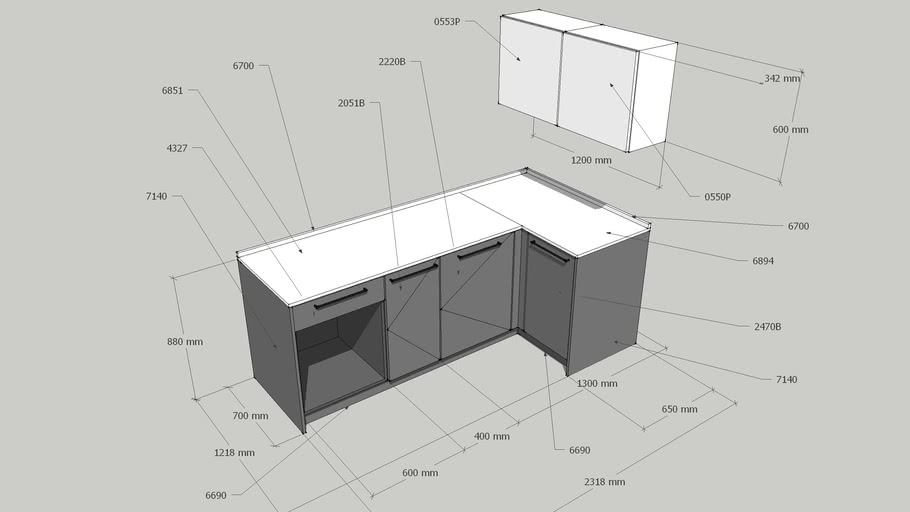 Small kitchen | 3D Warehouse