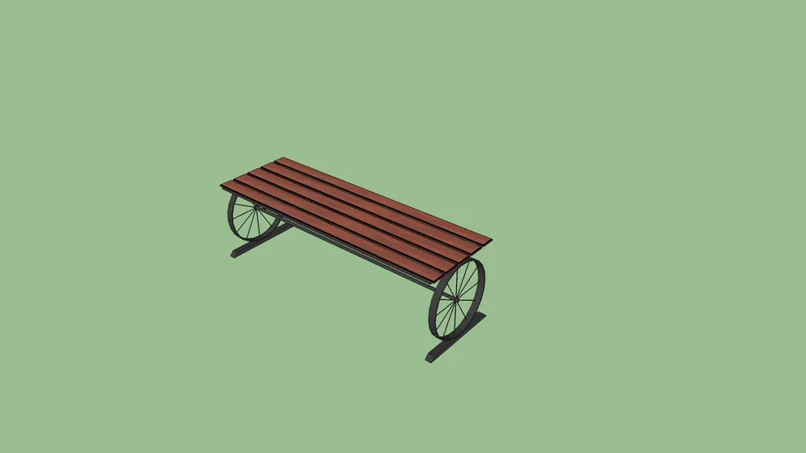 modern bench | 3D Warehouse