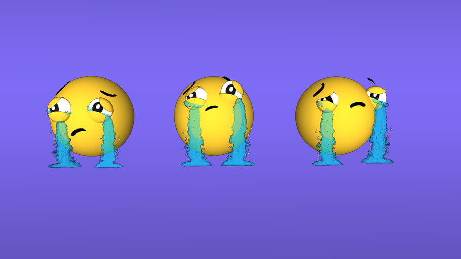weep emoji | 3D Warehouse