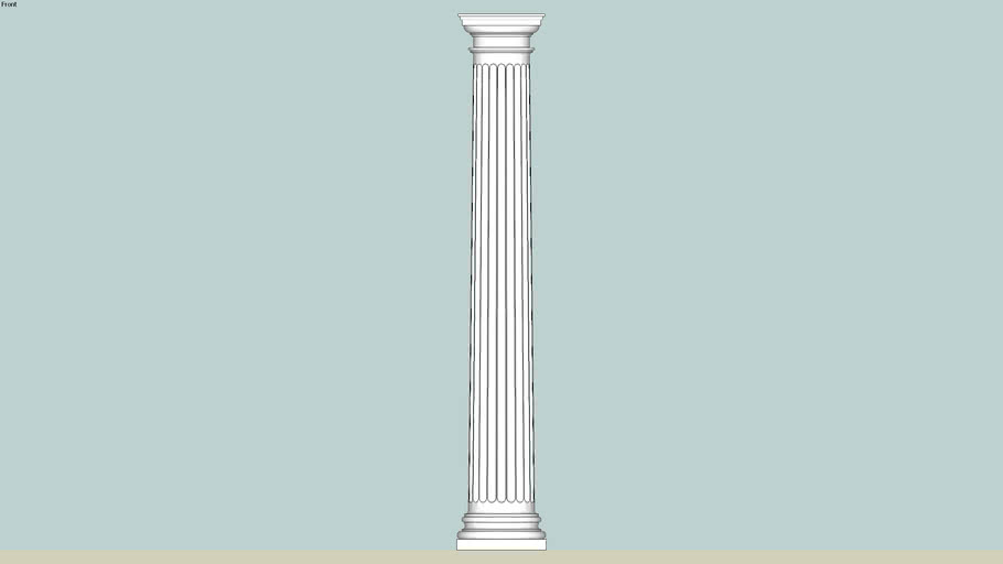 Doric column fluted | 3D Warehouse