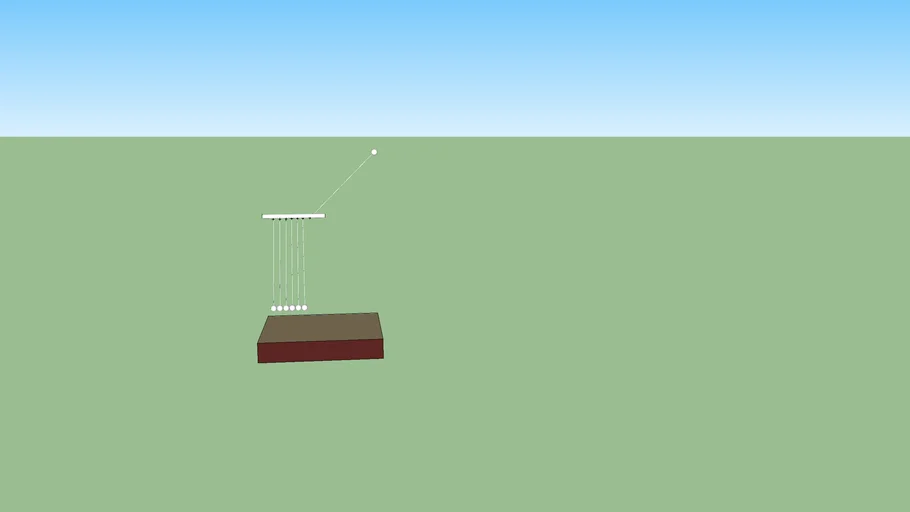 sketchy physics Newton's pendulum | 3D Warehouse