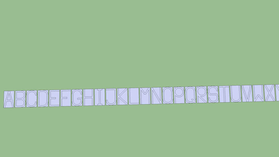 Alphabets | 3D Warehouse