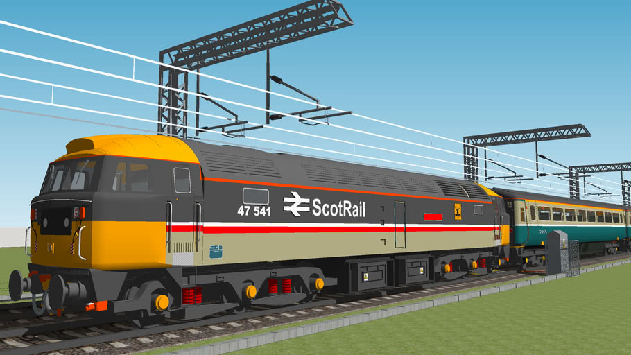 Intercity Class 47 With MK3 Coaches | 3D Warehouse