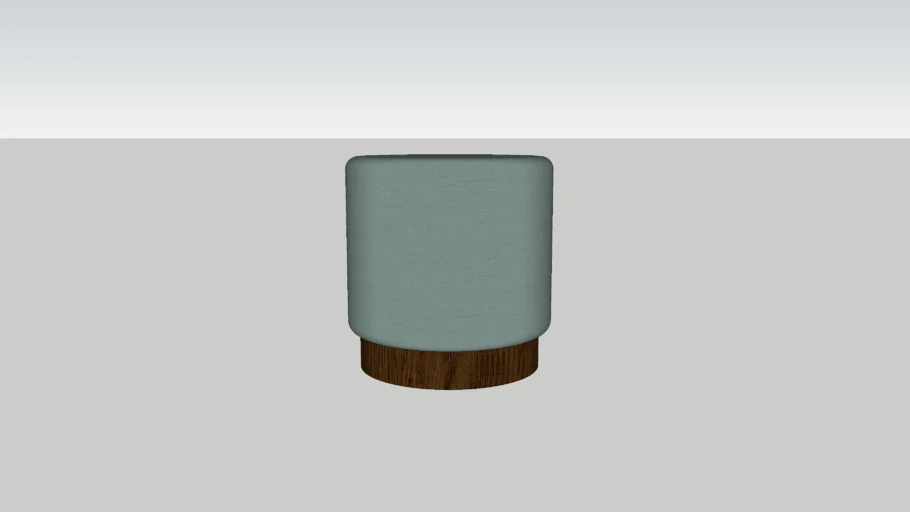 Custom Upholstered Ottoman | 3D Warehouse