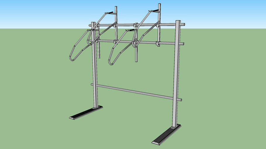 Vertical+ No Scratch Floor System Bike Rack - 4 Bike Single Side - 18 ...