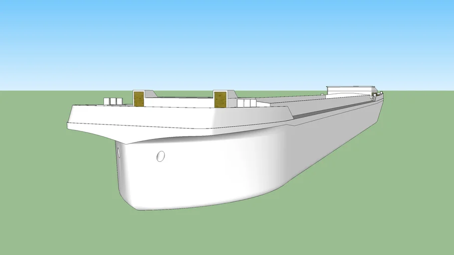 Inland vessel hull | 3D Warehouse