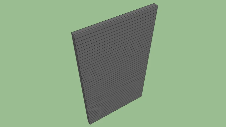 8'x14' architectural louver | 3D Warehouse