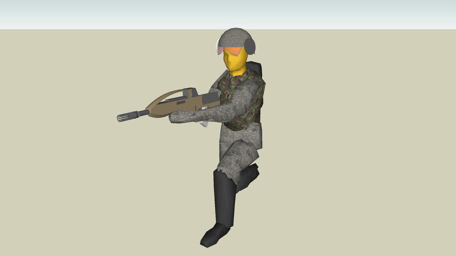 ROC Soldier with R-25 Plasma rifle | 3D Warehouse