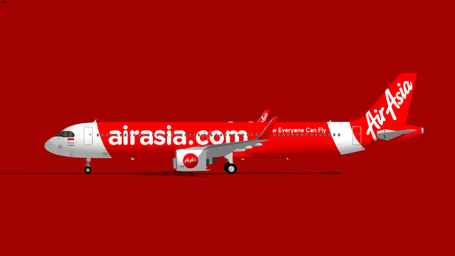 Indonesia AirAsia A321XLR | 3D Warehouse