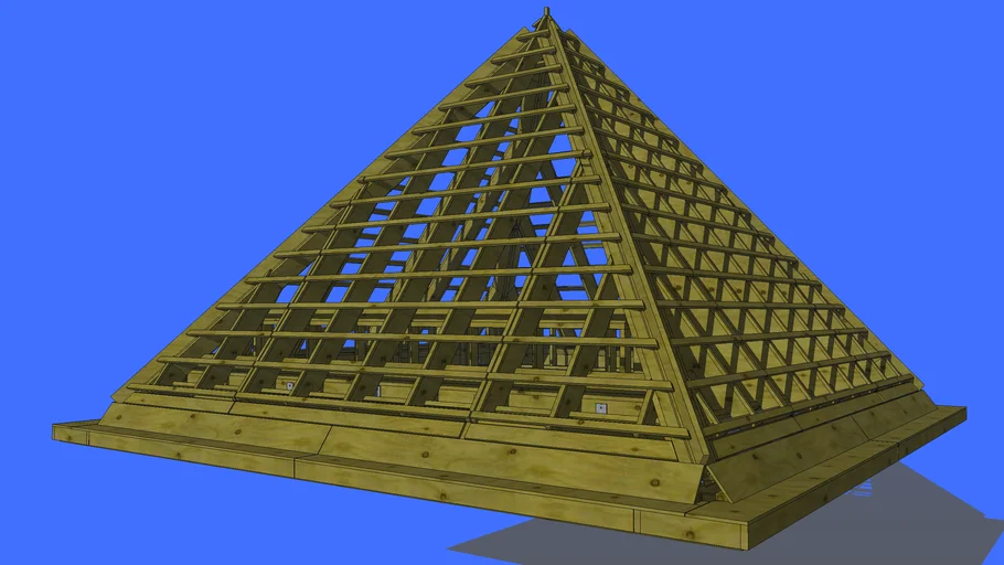 Pyramid roof with prefab elements | 3D Warehouse