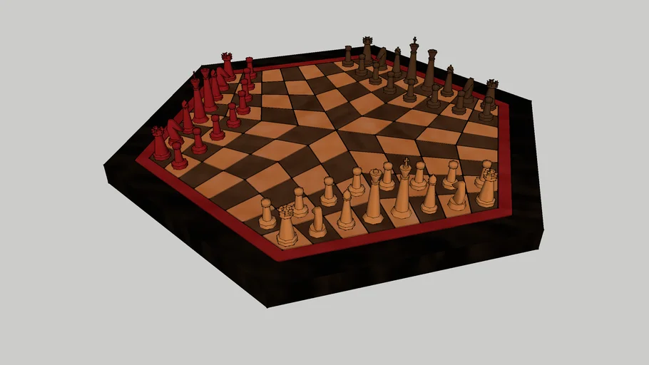3 way chess board | 3D Warehouse