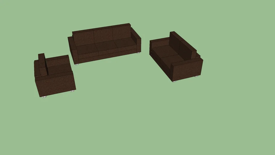 juego de mueble 1-2-3 cuerpos Modelo QUAD | 3D Warehouse