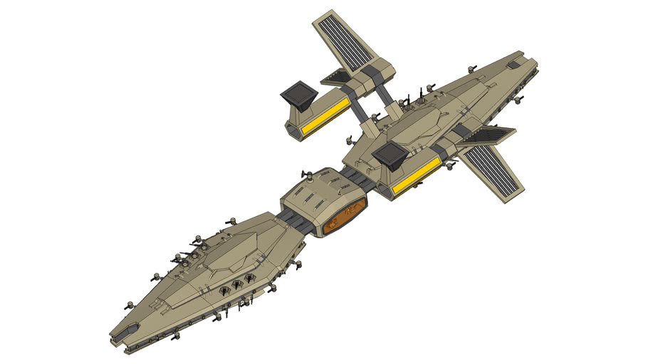 Celanon Spaceworks Induction-Class Battlecruiser | 3D Warehouse