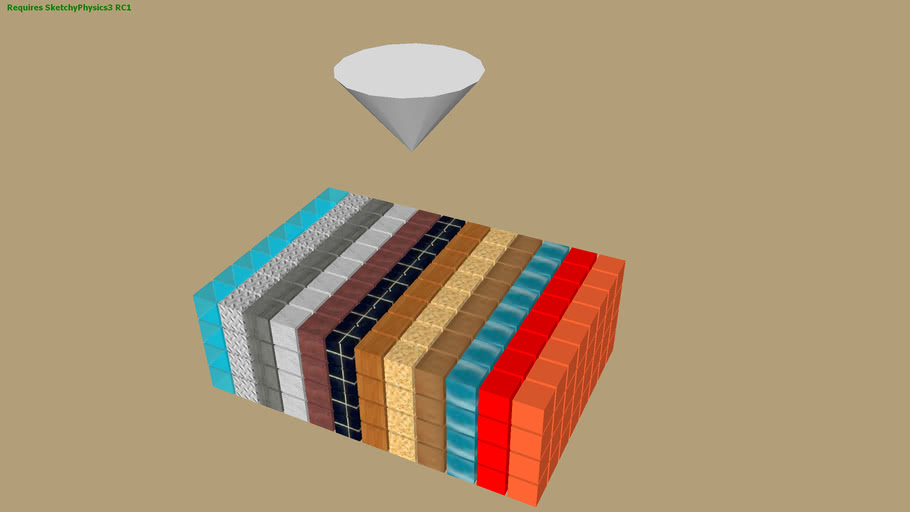 Falling blocks | 3D Warehouse