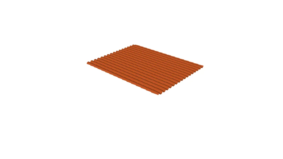 Red Tile Roof Field 15ftx19ft - Detailed | 3D Warehouse