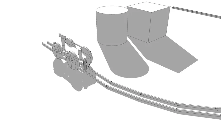 SketchyPhysics example - Toy railroad | 3D Warehouse