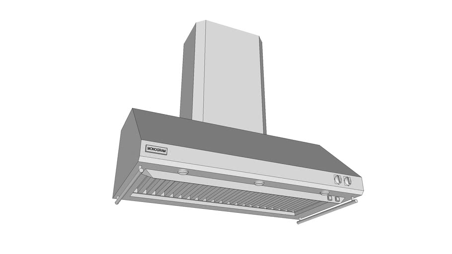48' Stainless Steel Professional Hood | 3D Warehouse