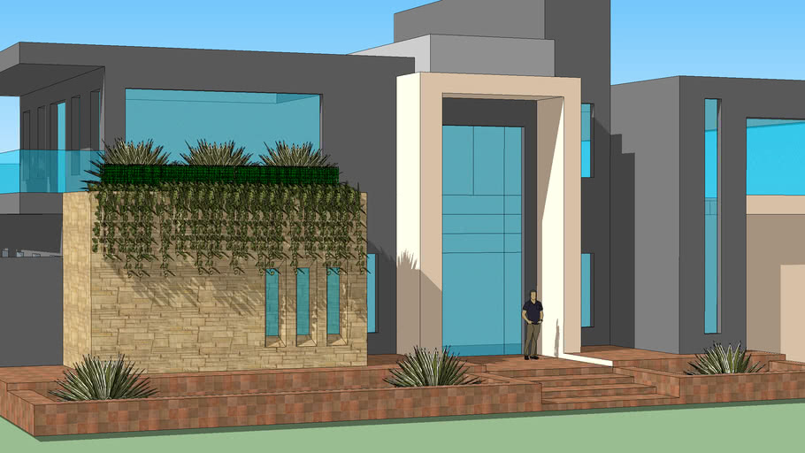 FACHADA CASA MODERNA | 3D Warehouse