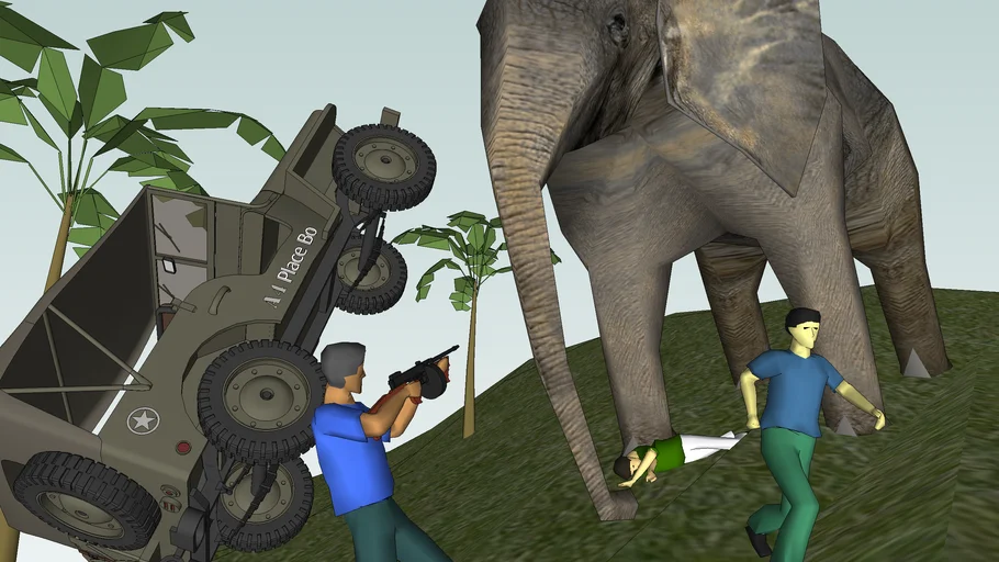 Elephant Raid | 3D Warehouse