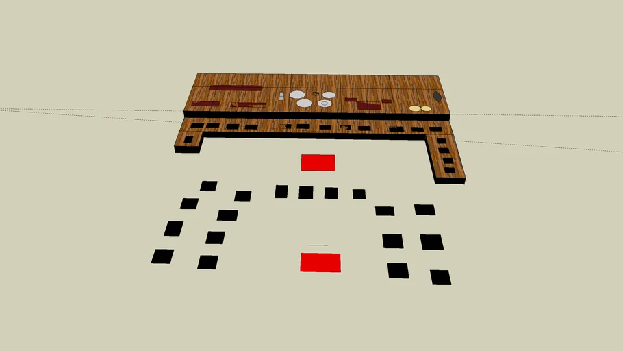 concert opstelling FKNR | 3D Warehouse