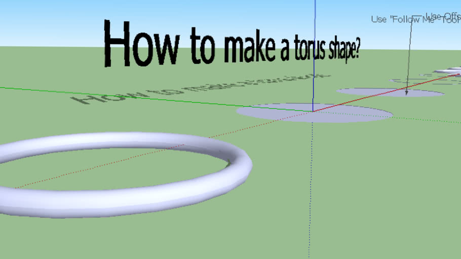 How to make a torus shape | 3D Warehouse