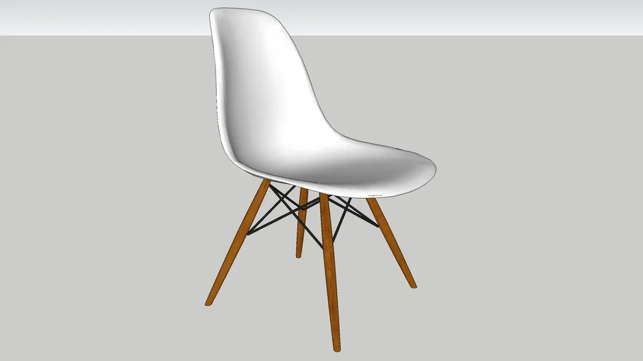 cadeira Eames Molded Plastic | 3D Warehouse