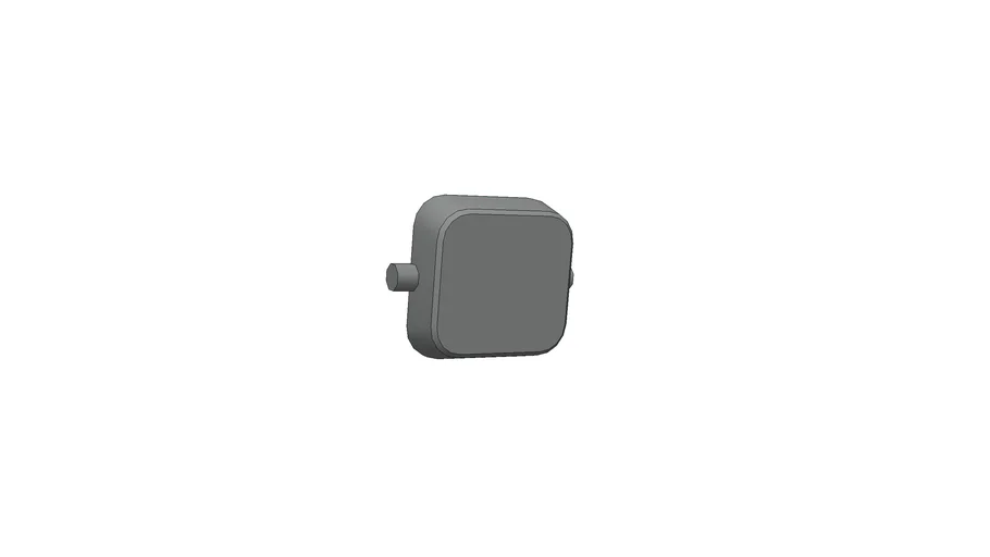 E40AR-AG, Clipsal Iconic Essence Dolly Rocker Blank, Ash Grey | 3D ...
