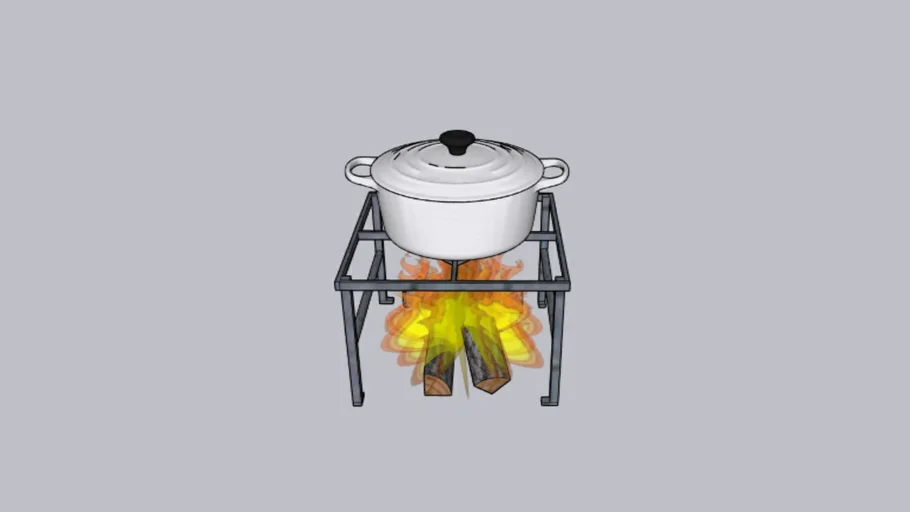 Over fire cooking equipment | 3D Warehouse