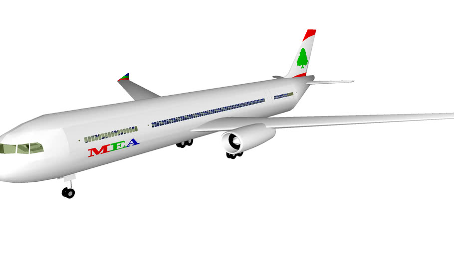 Middle East Airlines (MEA) Airbus A330-200 | 3D Warehouse