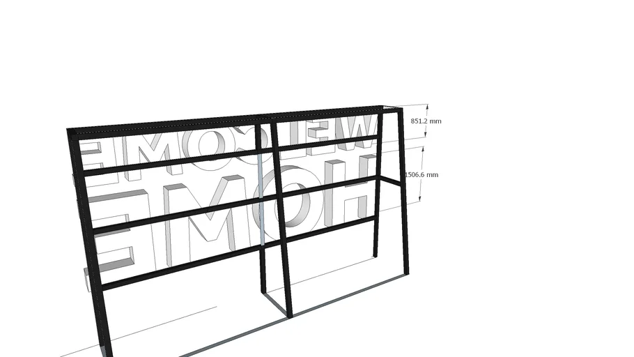 welcome home sign | 3D Warehouse