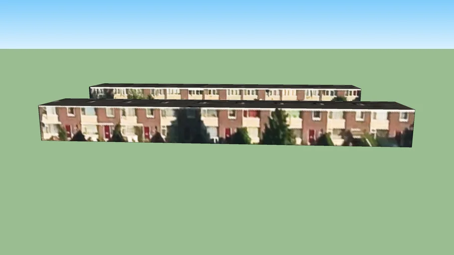 Row houses in Rotterdam, Netherlands | 3D Warehouse