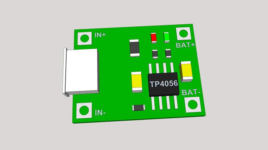 TP4056 charging module | 3D Warehouse
