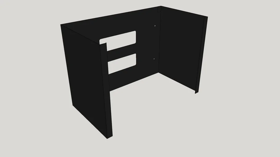 Monoprice 7u Wall Mount Relay Rack | 3D Warehouse