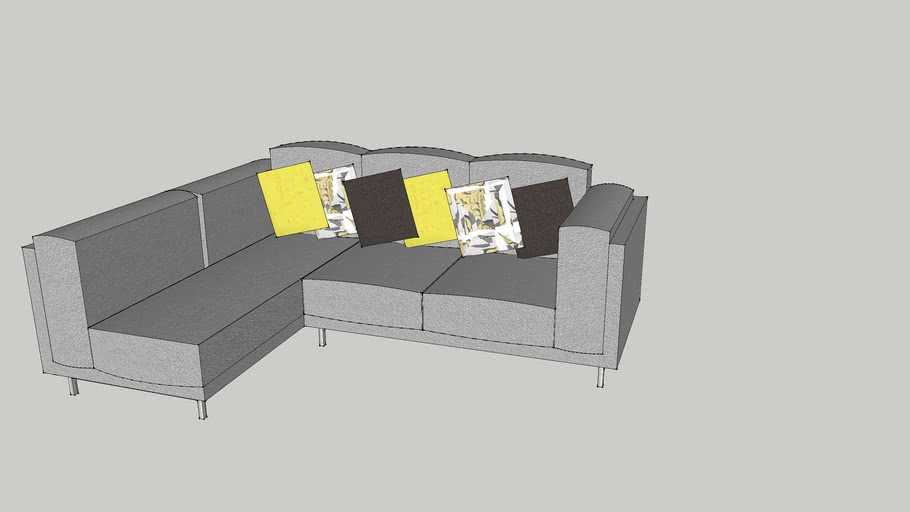 Loveseat with chaise | 3D Warehouse