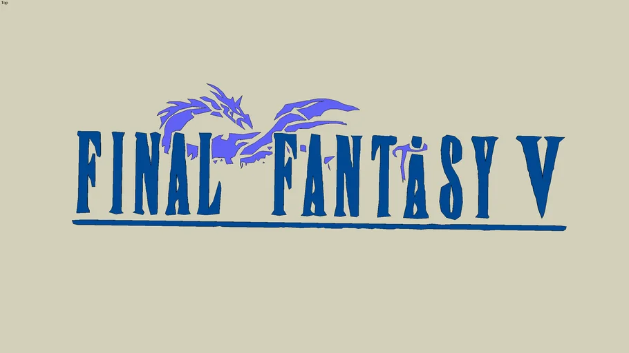 Final Fantasy 5 logo | 3D Warehouse
