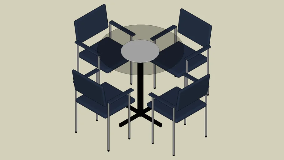 TABLE & CHAIRS EXP_1 | 3D Warehouse