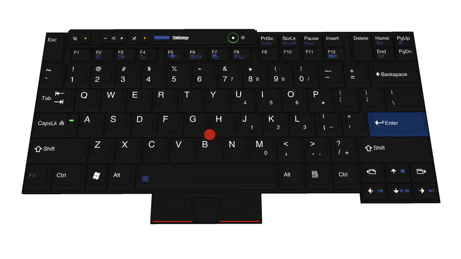 ThinkPad T410 / T420 Keyboard (US) | 3D Warehouse