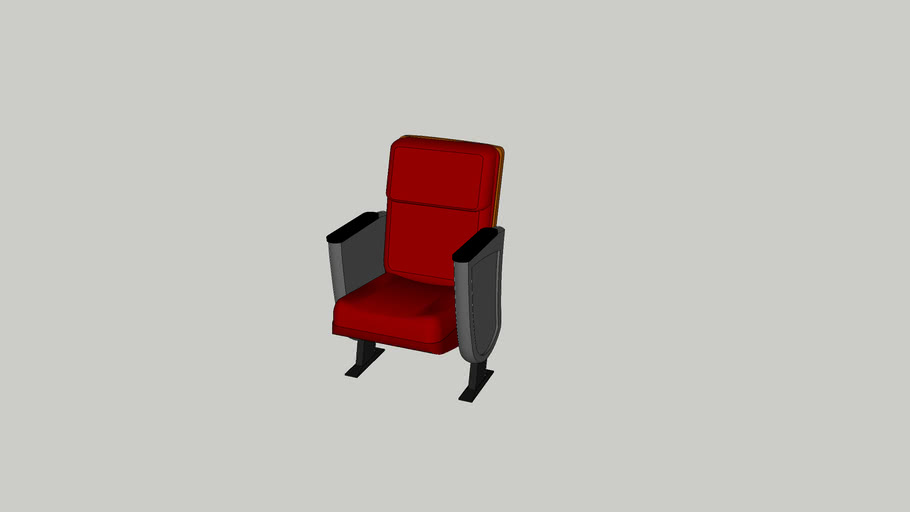 Auditorium chair2 | 3D Warehouse