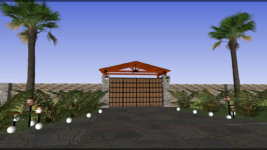 PORTÓN RUSTICO | 3D Warehouse