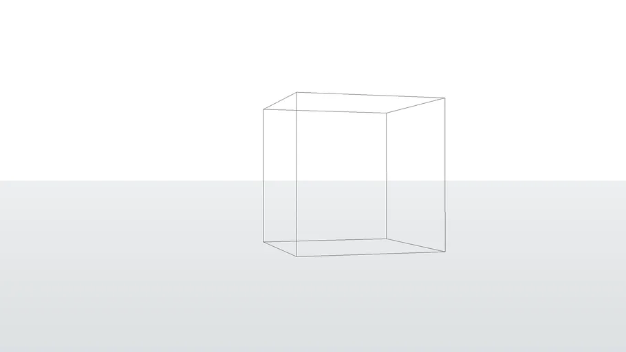 Cube transparent for drawing | 3D Warehouse