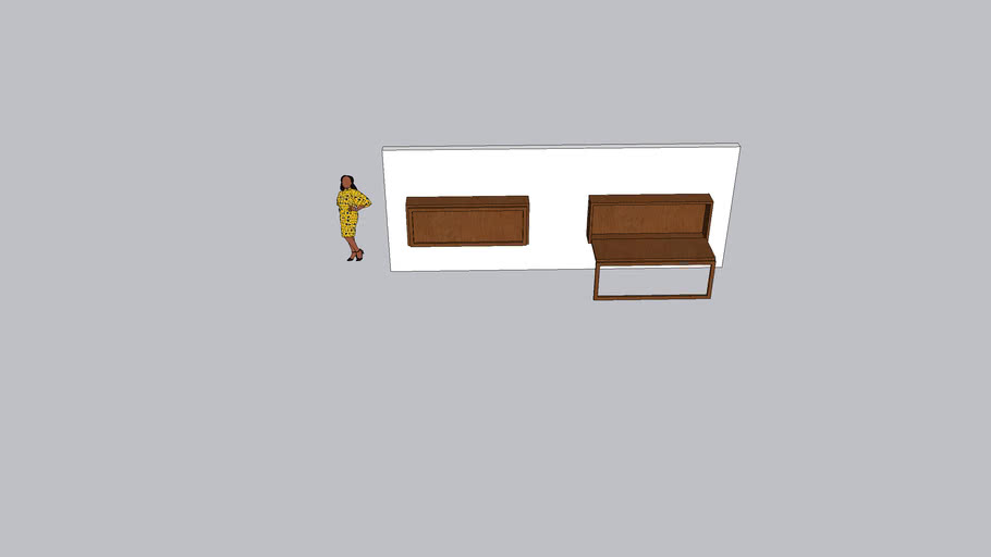Meja Lipat Dinding | 3D Warehouse