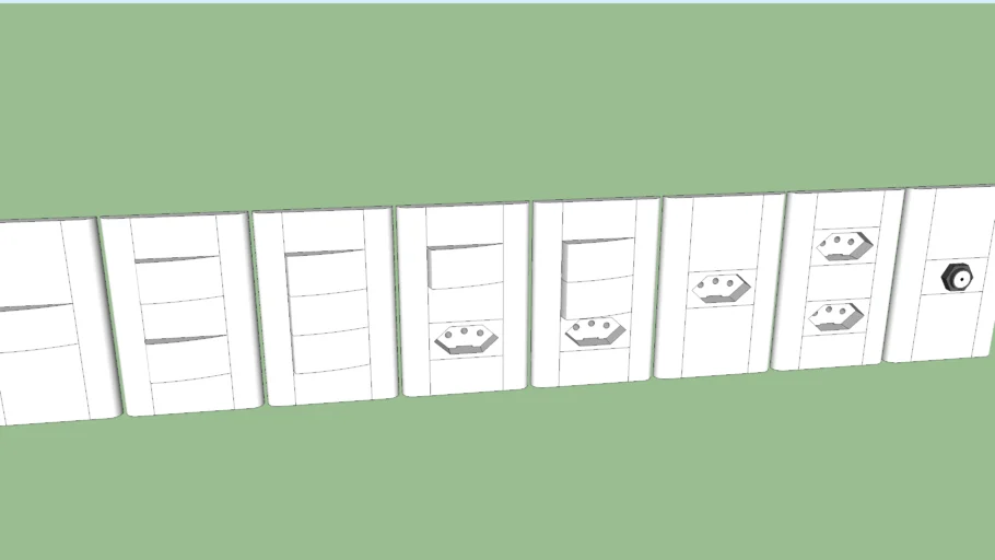 Tomadas e Interruptores | 3D Warehouse