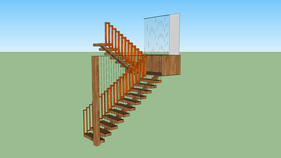 handrail stairs | 3D Warehouse
