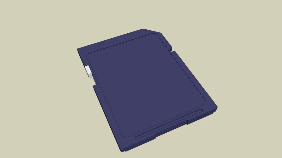 Tarjeta Secure Digital | 3D Warehouse