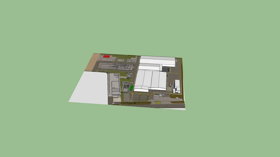 lay out factory | 3D Warehouse