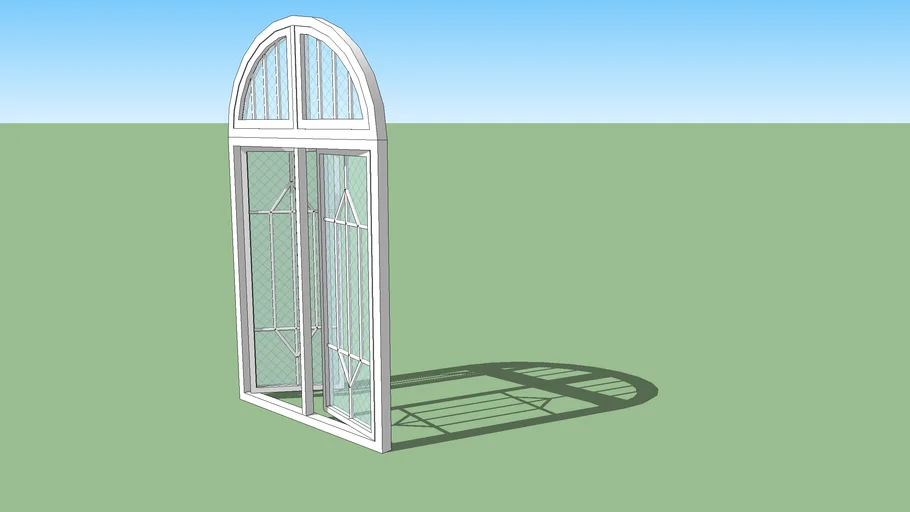 Classic Colonial window ornament 1 | 3D Warehouse