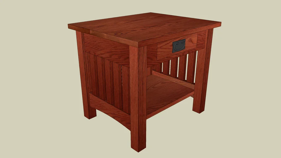 Mission Style End Table | 3D Warehouse