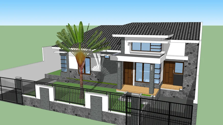 Rumah minimalis BNR | 3D Warehouse